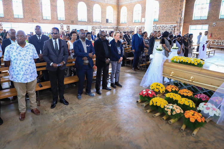 Friends and family assemble to attend Kiptum's coach's funeral. - The ...